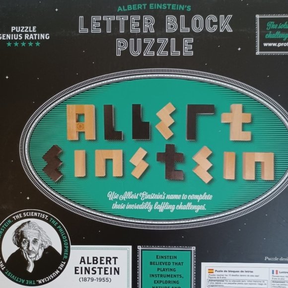 Professor Puzzle | Games | The Einstein Collection Letter Blocks 3d ...